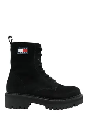Tommy Hilfiger Suede Boots - Black