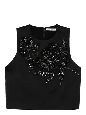 Alice + Olivia Amal Top - Black