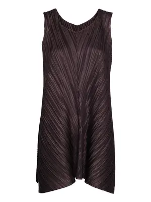 Issey Miyake Mellow Pleats Tunic - Purple