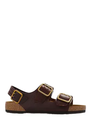 BIRKENSTOCK Milano Leather Sandals - Brown