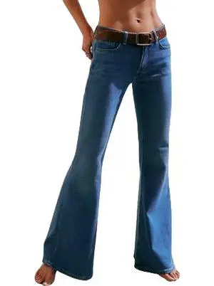 Free People We The Free Love Bomb Flare Jeans - Explosive