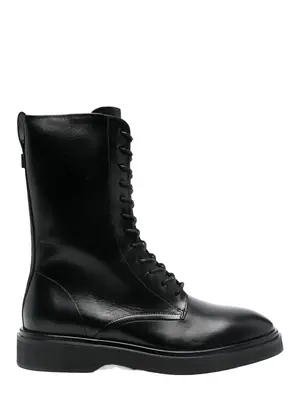 Calvin Klein Leather Boots - Black