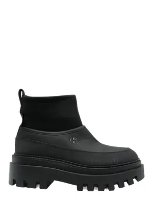 Calvin Klein Logo Boots - Black