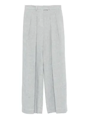 Brunello Cucinelli Metallic-threading Trousers - Blue
