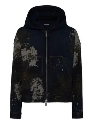 Dsquared2 Denim Hooded Jacket - Blue