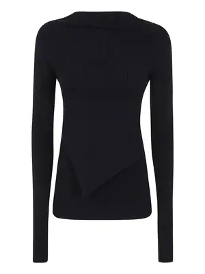 Rick Owens Mock Collar Blouse - Black