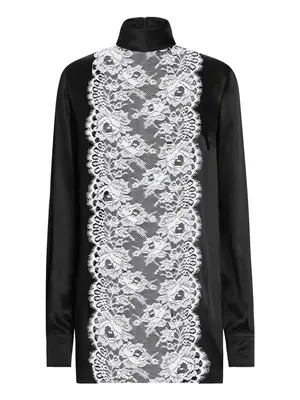 Dolce & Gabbana Lace-appliqué Blouse - Black