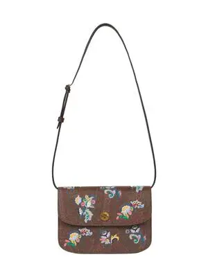 Etro Embroidered Crossbody Bag - Brown