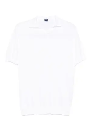 Fedeli Cotton Polo Shirt - White