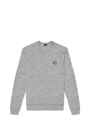 DALIX Dalix Mushroom Fleece Crewneck Sweatshirt Athletic Heather