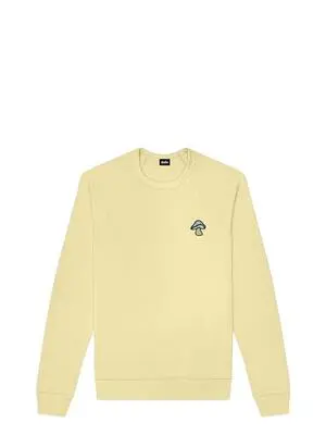 DALIX Dalix Mushroom Fleece Crewneck Sweatshirt French Vanilla