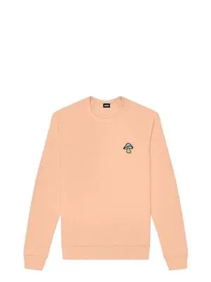 DALIX Dalix Mushroom Fleece Crewneck Sweatshirt Peach