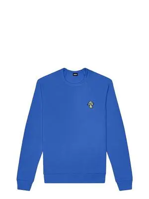 DALIX Dalix Mushroom Fleece Crewneck Sweatshirt True Royal