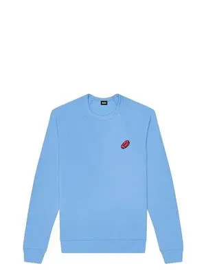 DALIX Embroidered Fleece Sweatshirt - Carolina Blue