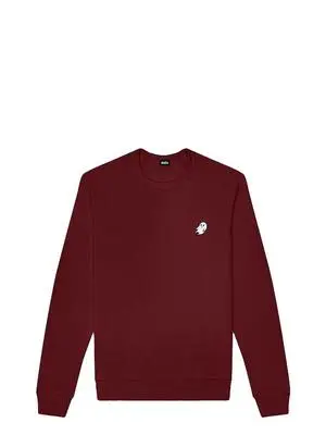 DALIX Fleece Crewneck Sweatshirt - Maroon