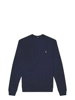 DALIX Lightning Fleece Crewneck Sweatshirt - Heather Navy