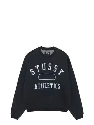 StÜssy Athletics Crew - Washed Black