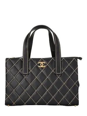 CHANEL Wild Stitch Leather Handbag
