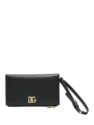 Dolce & Gabbana Logo-lettering Clutch - Black