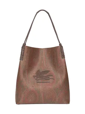 Etro Large Libra Tote Bag - Brown