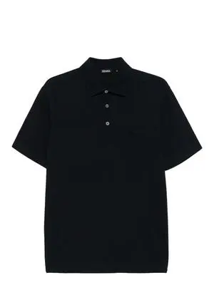 Zegna Cotton Polo Shirt - Blue