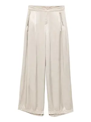 Transit Satin Palazzo Pants - Neutrals