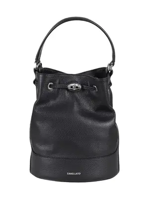 ZANELLATO Twist-lock Bucket Bag - Black