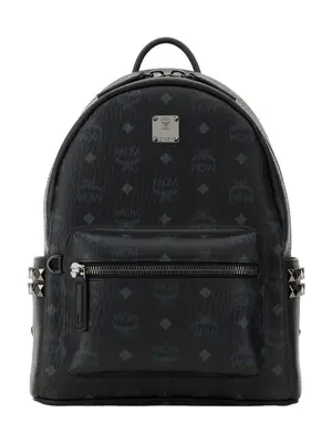 Mcm Small Stark Backpack - Black