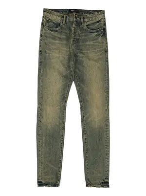 PURPLE BRAND Sand Dune Cross DK Indigo Skinny Jeans