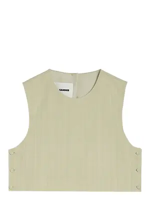 JIL SANDER Crew-neck Vest - Neutrals