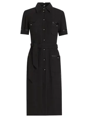 Dolce & Gabbana Belted Shirtdress - Black