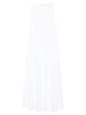 Matteau Tie Back Midi Dress - White