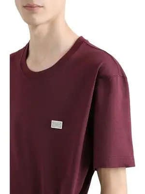Dolce & Gabbana Logo-plaque T-shirt - Red