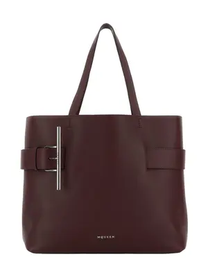 Alexander McQueen Tyrian T-bar Tote Bag - Brown