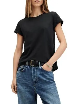 ALLSAINTS Anna Crewneck Cotton T-shirt - Black