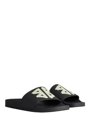 Balenciaga Rubber Slide Sandals - Noir Multi