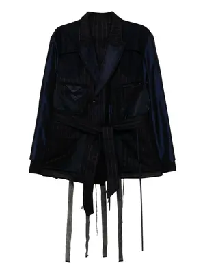 MIDORIKAWA Panelled Jacket - Blue