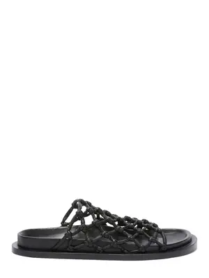 JIL SANDER Jil Sander Mesh Leather Sandals