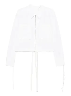 MIDORIKAWA Fringe Detailing Blouse - White