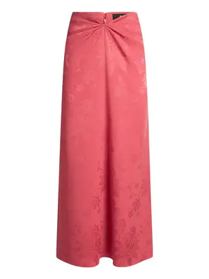 Etro Floral-jacquard Midi Skirt - Pink