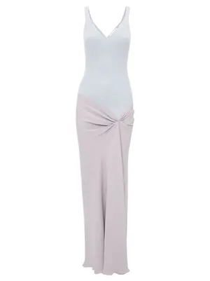 VICTORIA BECKHAM Victoria Beckham Knit-Detail Maxi Dress