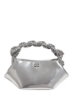 GANNI Bou Top-Handle Bag Silver