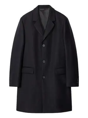Cos Tailored Wool-twill Coat - Navy