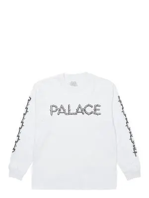PALACE Spike Long Sleeve Tee Shirt - White