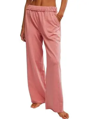 Free People Free People Lounge Pants Rose Dawn