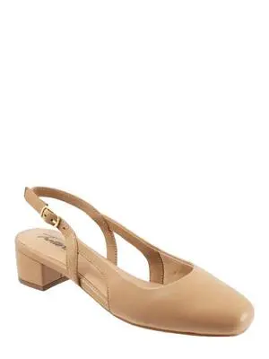 Trotters Dottie Slingback Pump - Beige