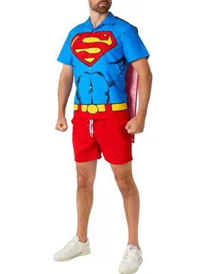 Opposuits Superman Camp Shirt - Red