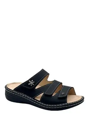 Finn Comfort Granada Slide Sandal - Black