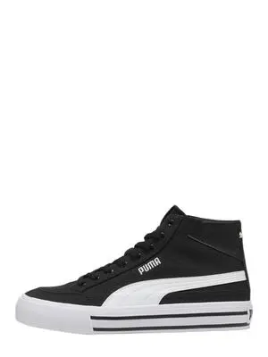 PUMA Court Classic Vulcanized Formstrip Mid-top Sneakers - Black