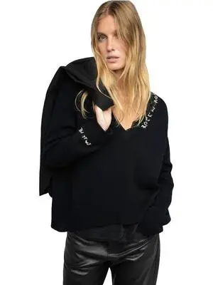 Zadig&Voltaire Miky Cashmere Sweater - Black